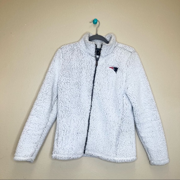 NFL | Jackets & Coats | New England Patriots Logo Sherpa Jacket Juniors ...
